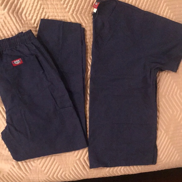 sherly uniform | Other | Sherly Scrubs Set Navy Blue Top Bottom Medium ...